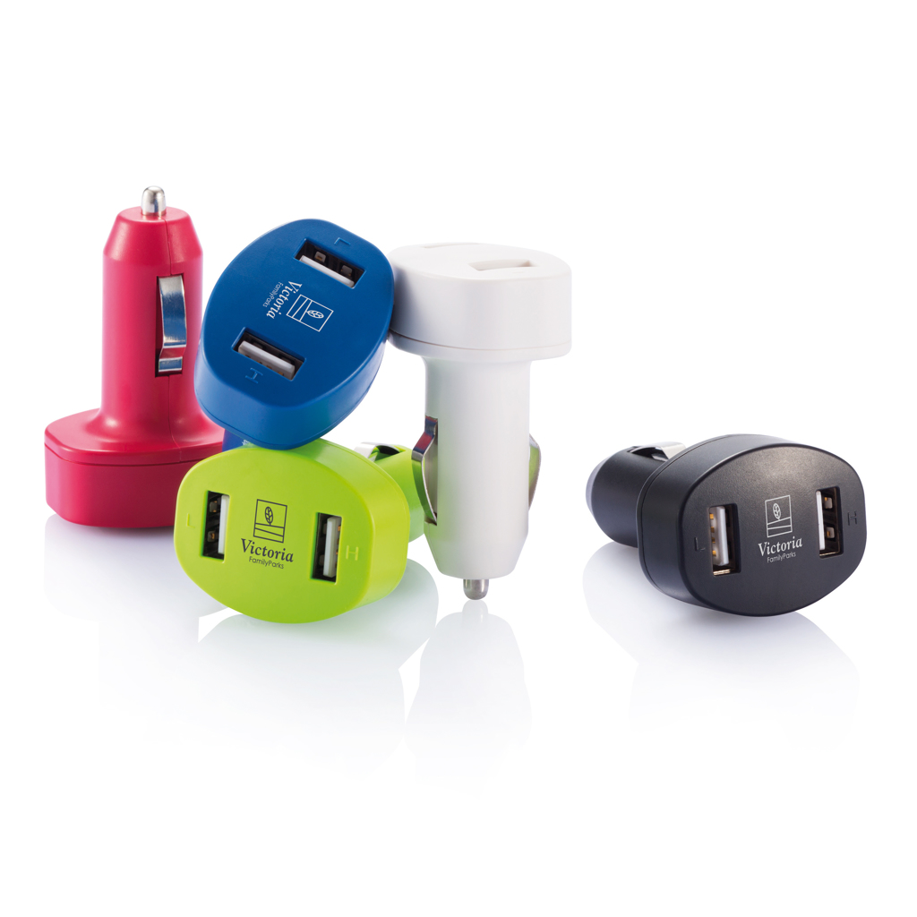 Dvostruki USB punjač za auto| Poslovni pokloni | promopoint.hr